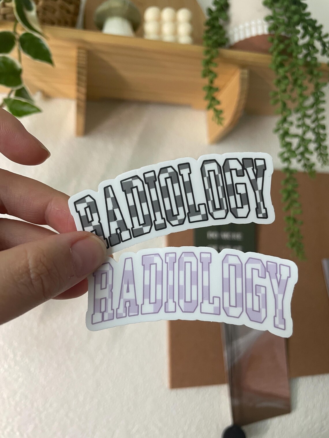 Checkered Radiology Waterproof Sticker for Tumbler or Laptop, Gift for ...