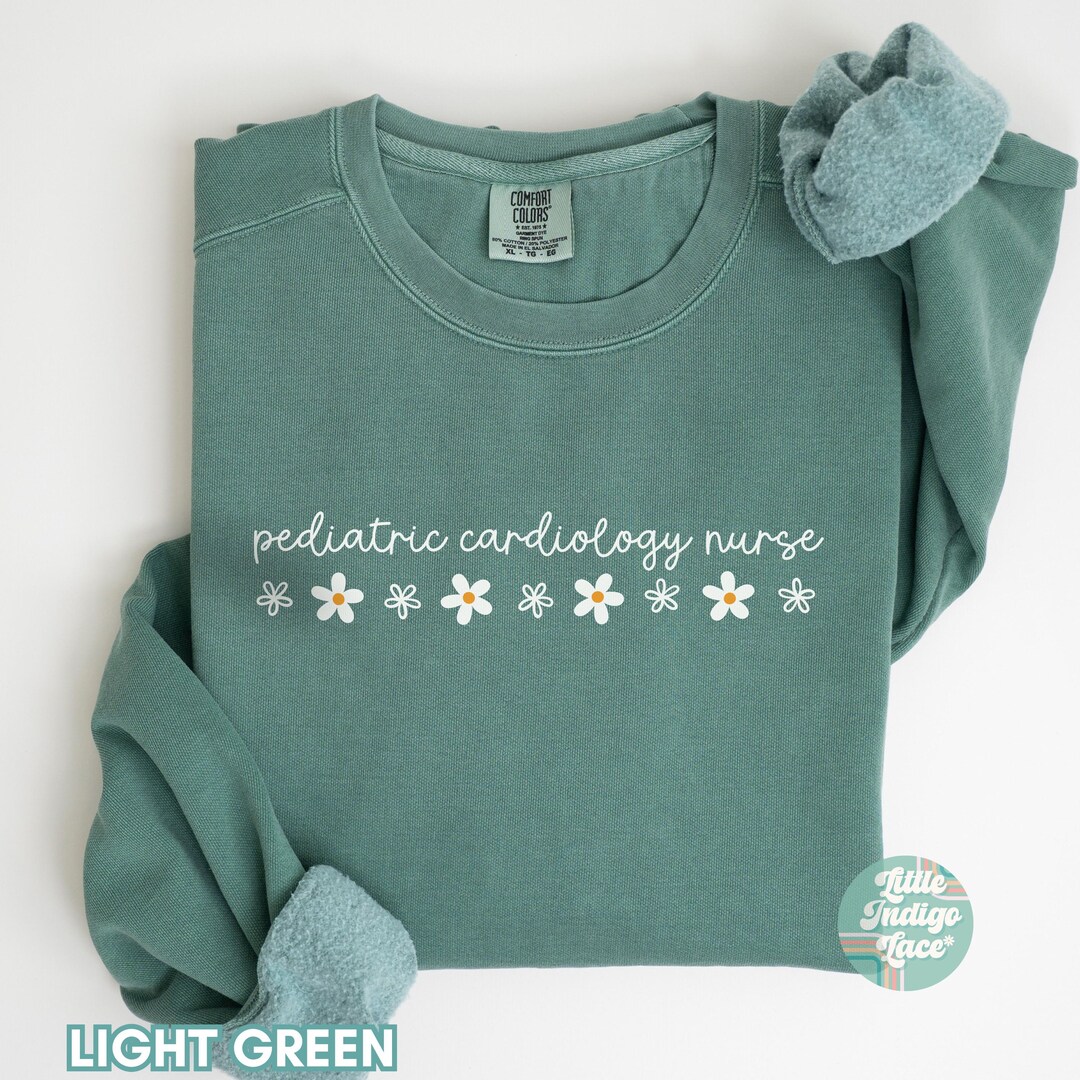 Pediatric Cardiology Nurse Comfort Colors Sweatshirt PCICU Nurse ...