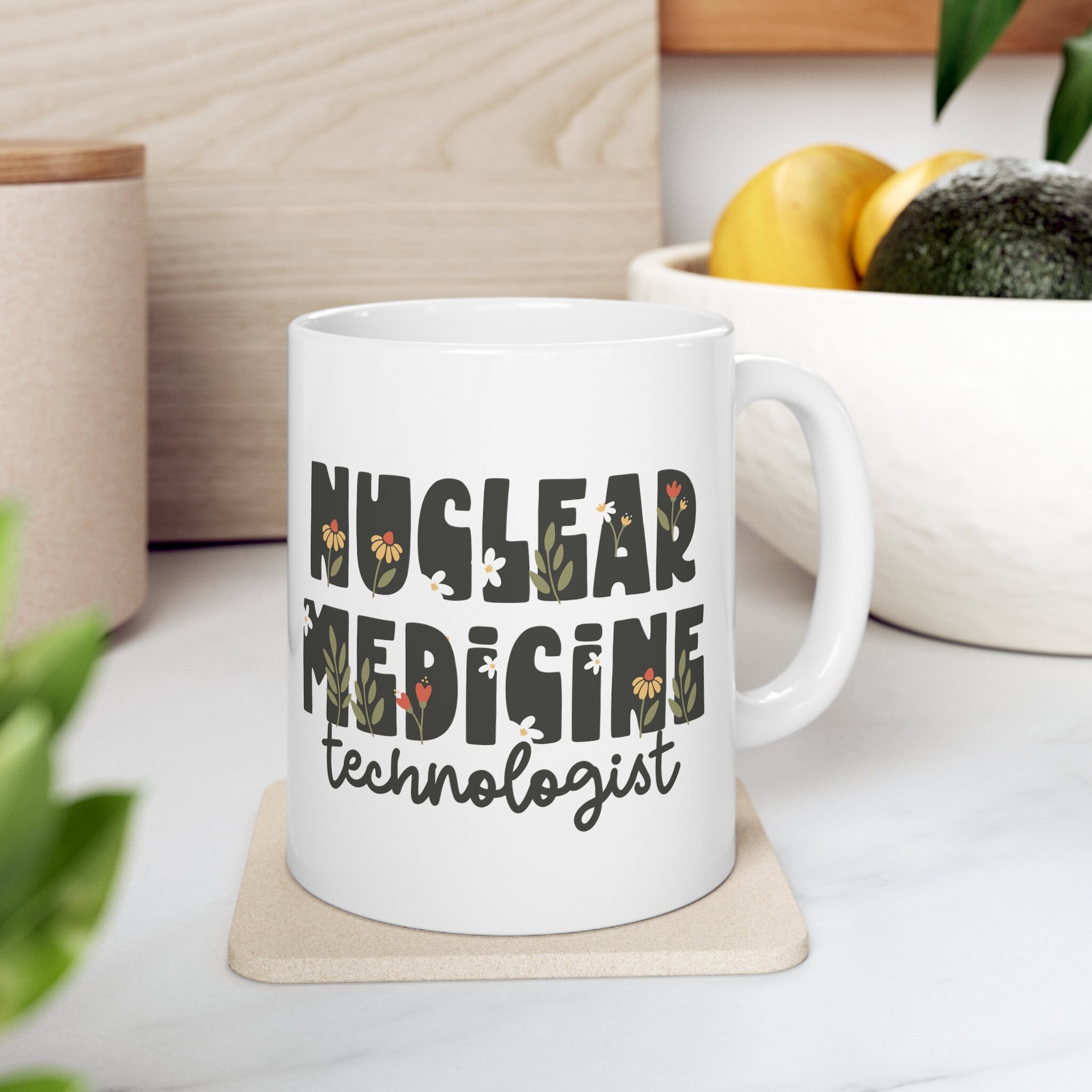 Floral Nuclear Medicine Technologist Coffee Mug Nuc Med Tech - Etsy