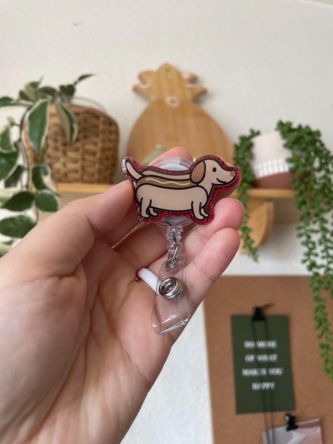 Hot Dog Badge Reel, Weenier Dog Badge Reel, 4th of July, Pediatric Unit ...