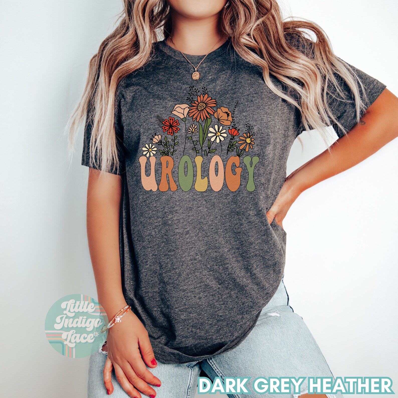 Floral Urology Shirt, Urology Crew T Shirt, Urology Nurse Practitioner ...
