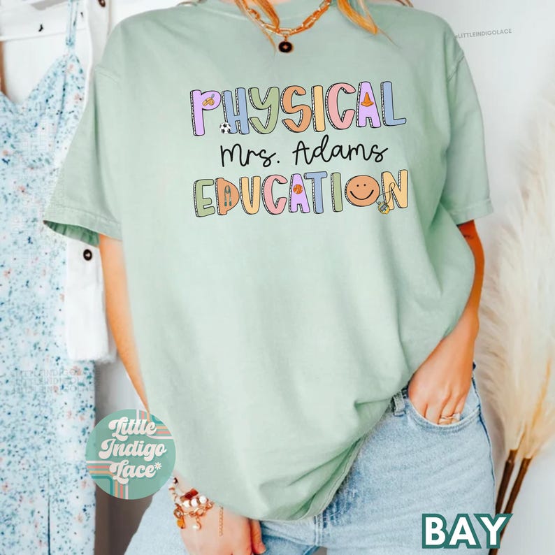 Custom PE Teacher Shirt Comfort Colors, Physical Education Teacher ...