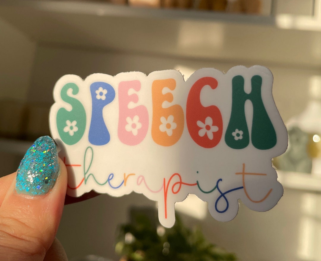 Colorful Sticker for Speech Therapist, Speech Language Pathology ...