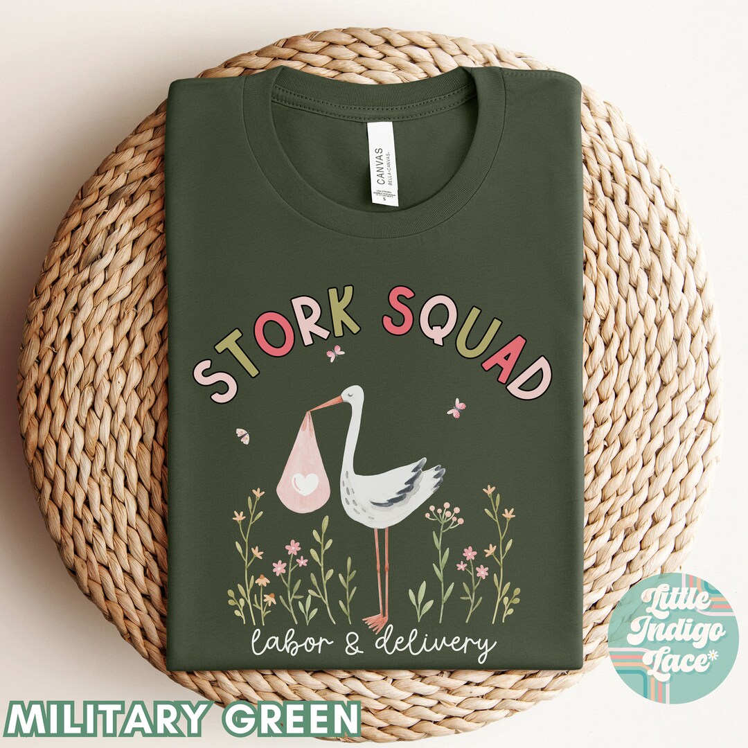 Stork Squad Labor and Delivery Nurse Shirt, L&D RN Tshirt, Gift for L ...