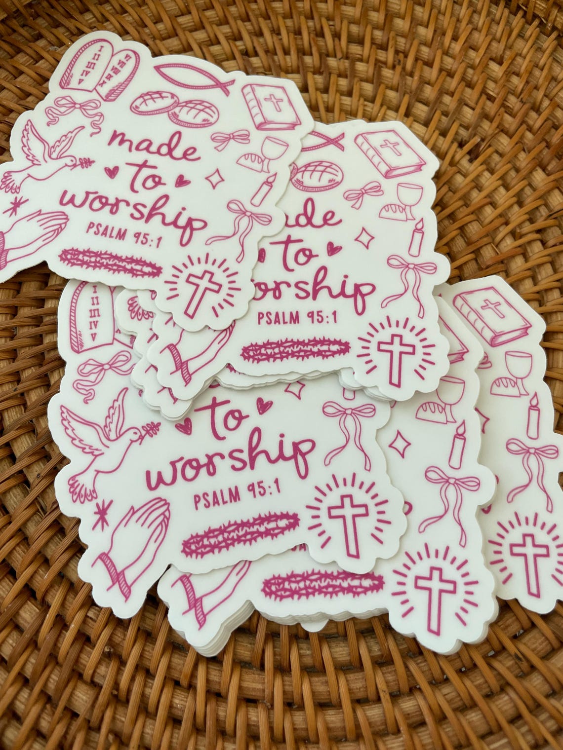 Coquette Christian Sticker, Waterproof Sticker for Bible, Jesus Sticker ...