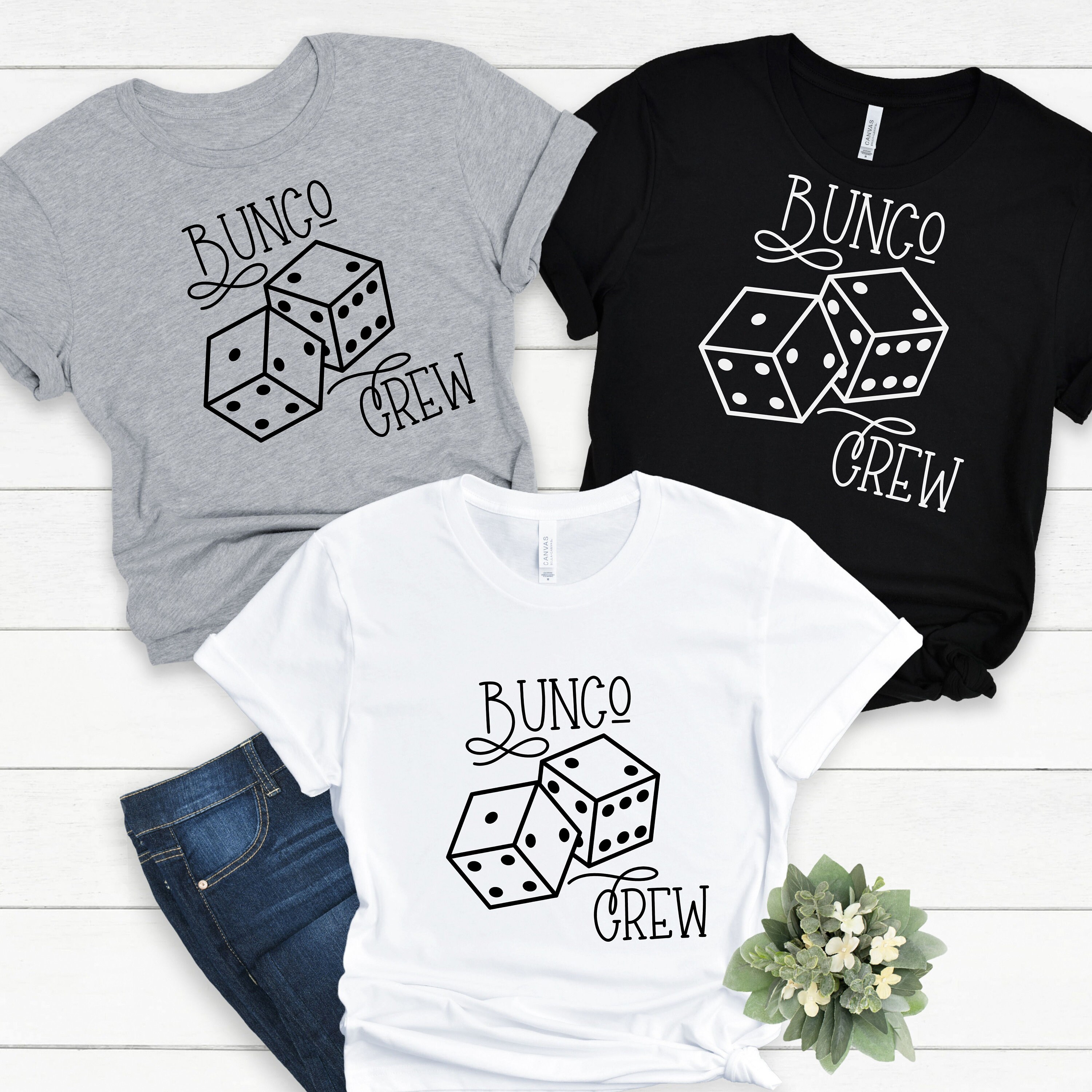 Bunco Crew T-shirt Bunco Queen Tee Bunco Night Tshirt Bunco - Etsy