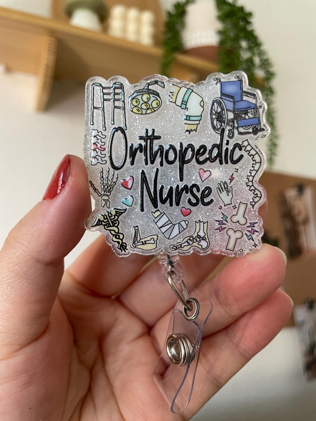 Ortho Nurse Badge, Orthopedics Badge Reel, Ortho Badge Reel, Gift for ...