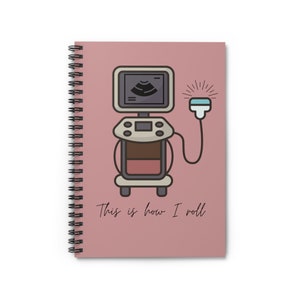 Ultrasound Cart Notebook for Sonographers, Spiral Bound Ruled Note Book ...