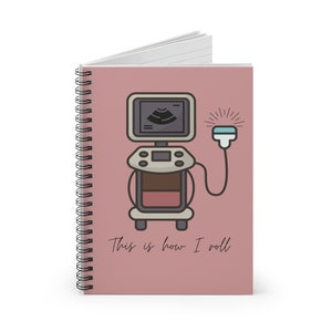 Ultrasound Cart Notebook for Sonographers, Spiral Bound Ruled Note Book ...