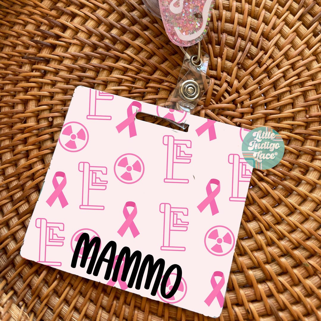Mammo Tech Badge Buddy Holder, Gift for Mammography Technologist ...