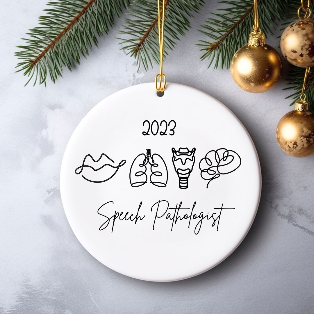 SLP Christmas Ornament, SLP Anatomy Ornament, 2023 SLP Graduation Gift ...