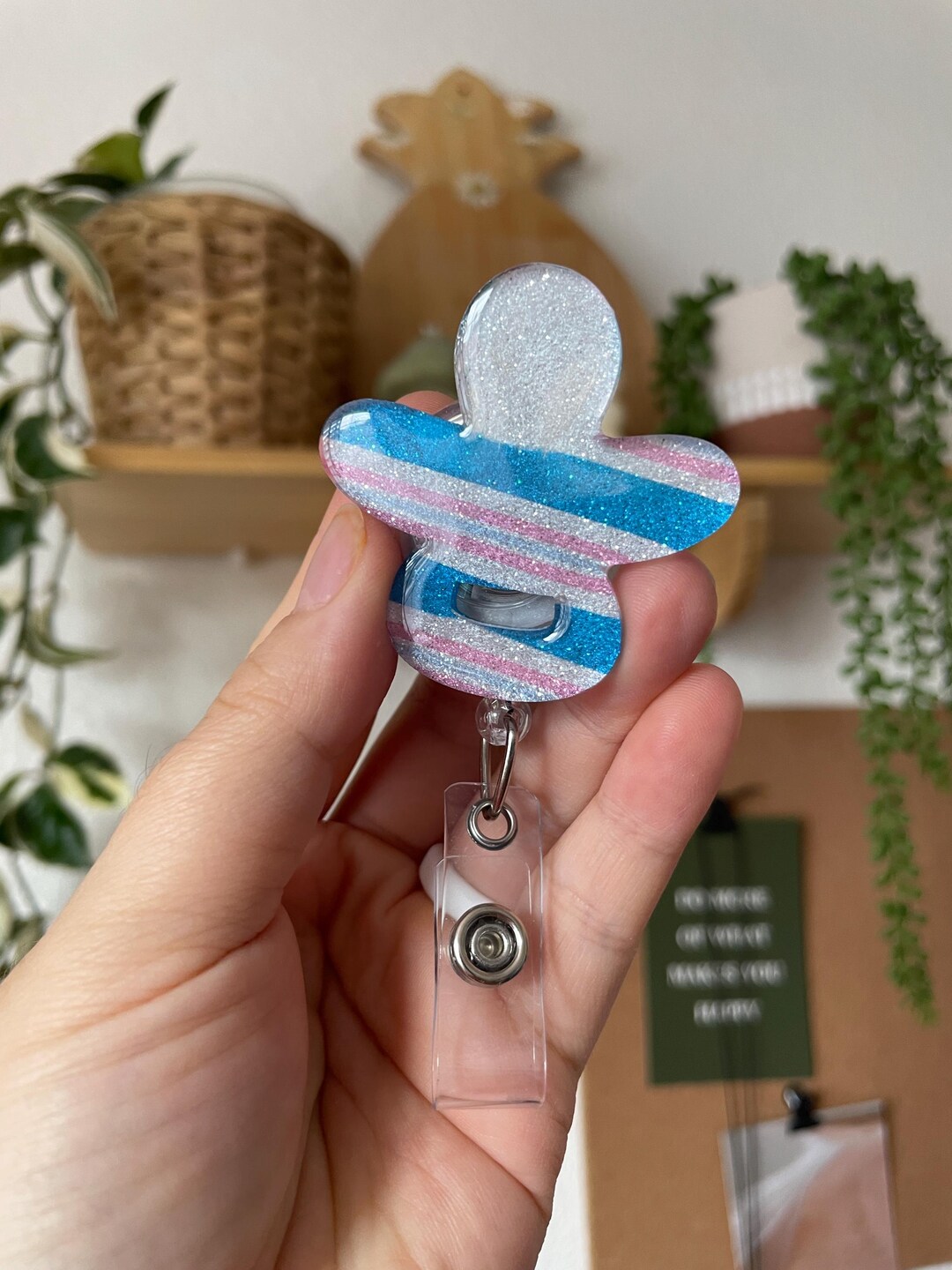 Pacifier LD Nurse Badge Reel Labor and Delivery Rn L & D Nurse OBGYN ...