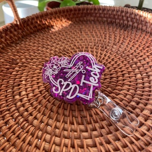 SPD Tech Badge Reel, Gift for Sterile Processing Tech, Sterile ...