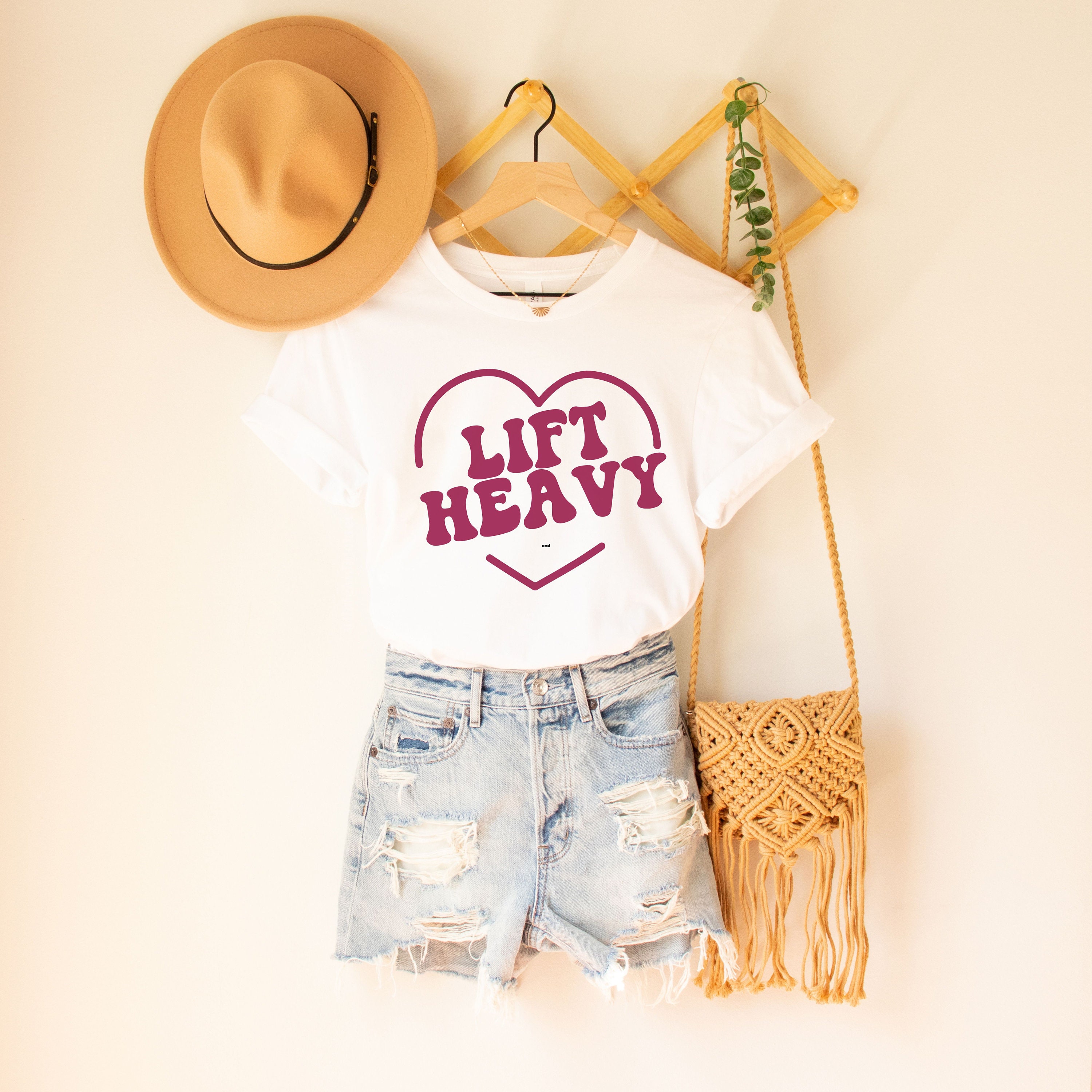 Lift Heavy T-shirt Lift Heavy Crewneck Powerlifting Women - Etsy