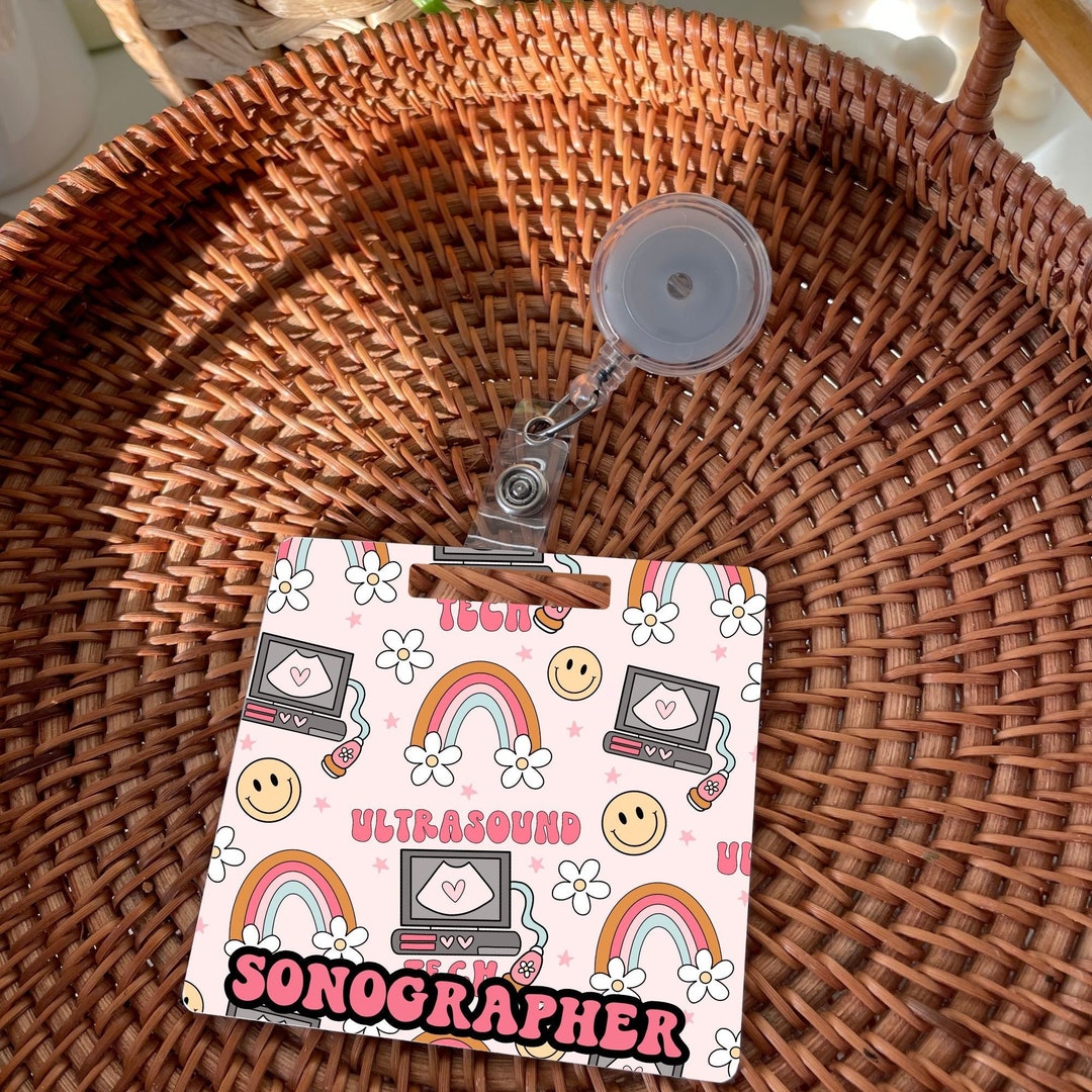 Ultrasound Tech Badge Buddy, RDMS Sonographer Badge Holder, Gift for ...