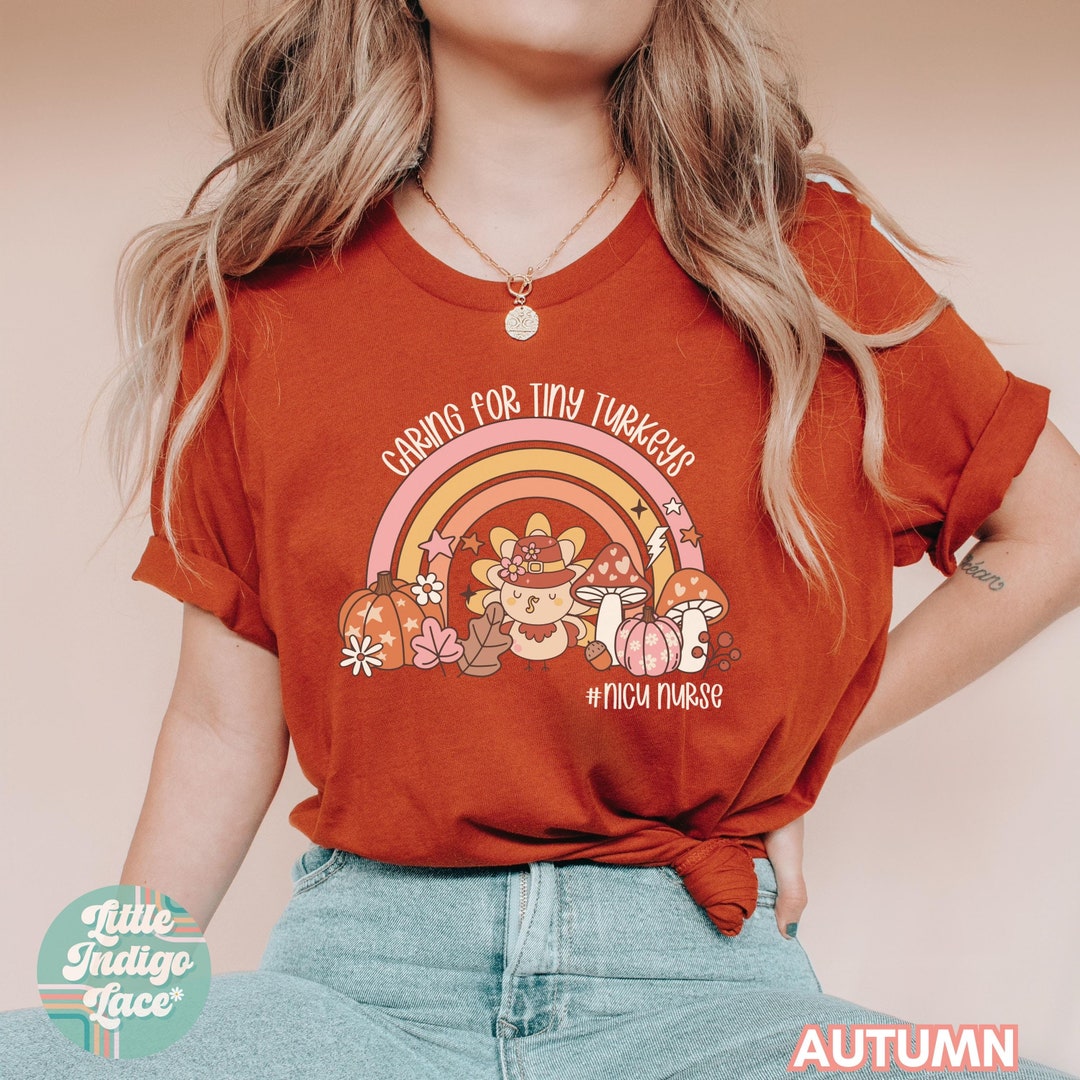 NICU Thanksgiving Shirt Fall Neonatal Intensive Care Unit Nurse Tshirt ...