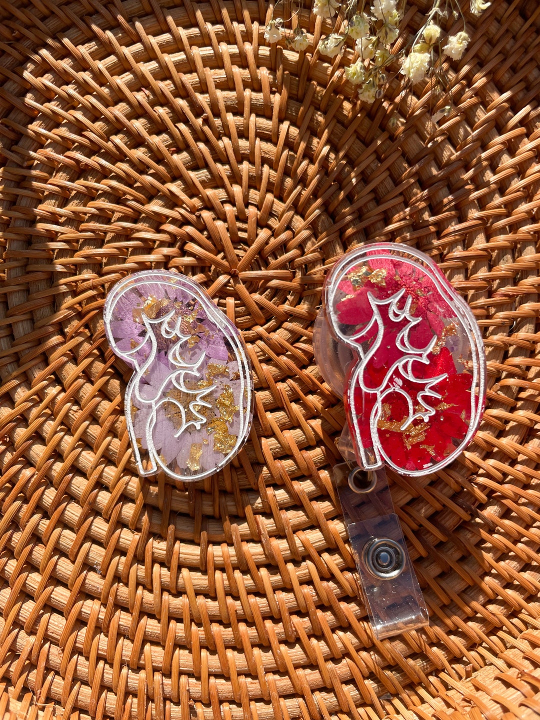 Anatomical Kidney Badge Reel, Nephrology Badge Holder, Nephrology Nurse ...