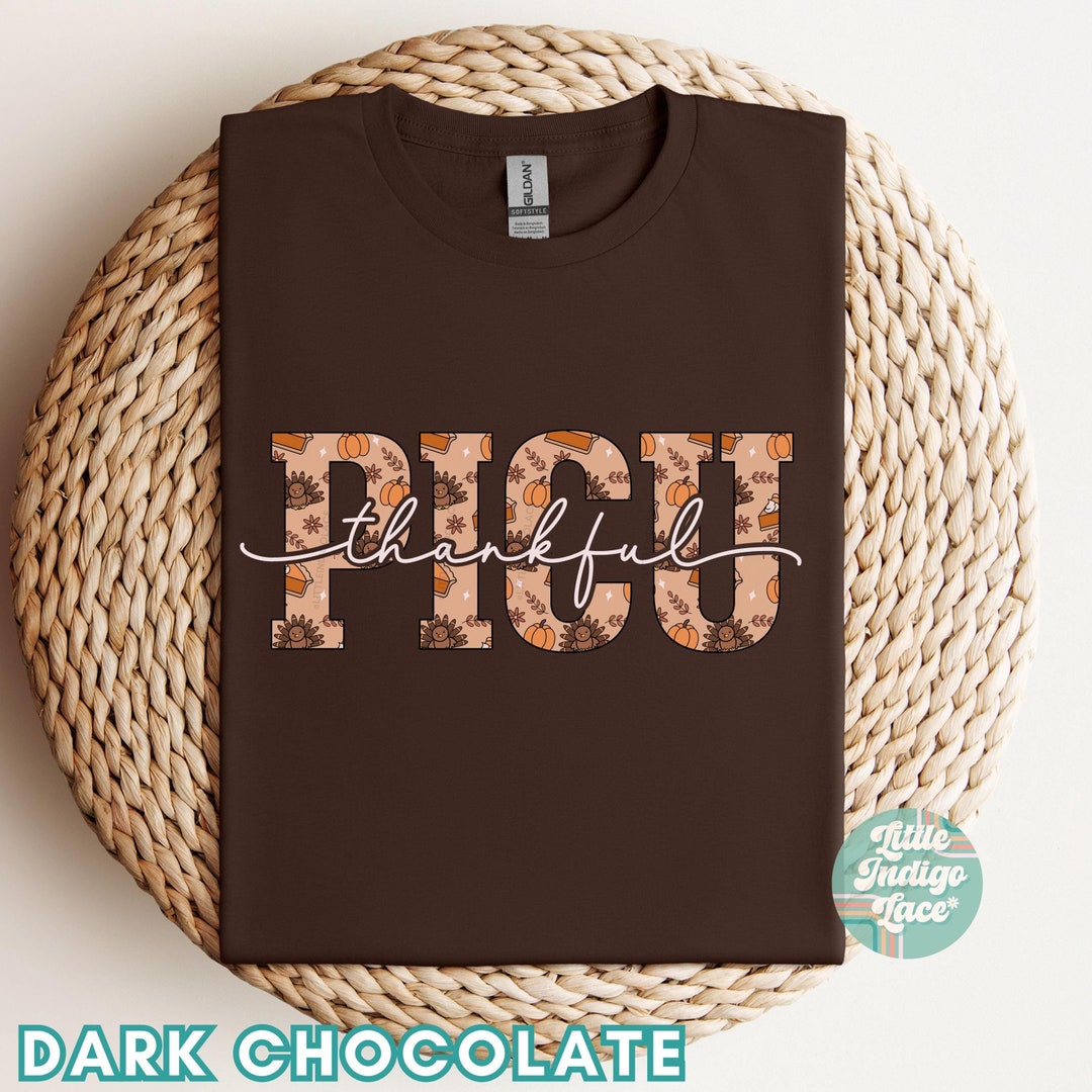 Fall PICU Shirt, Pediatric ICU Tshirt, Thanksgiving PICU T-shirt, Gift ...