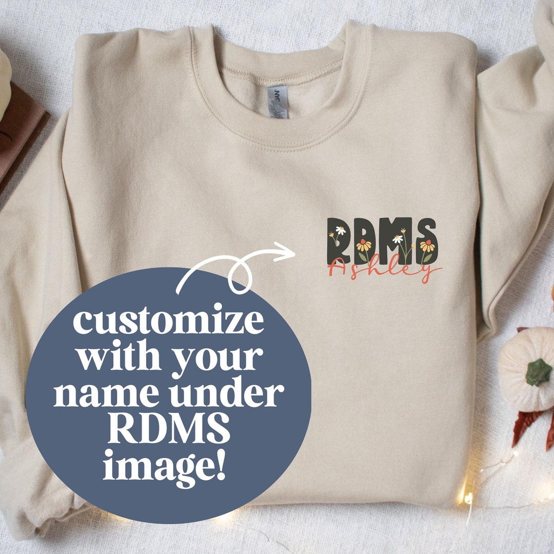 Personalized RDMS Sweater, Custom RDMS Jacket, Ultraound Tech ...
