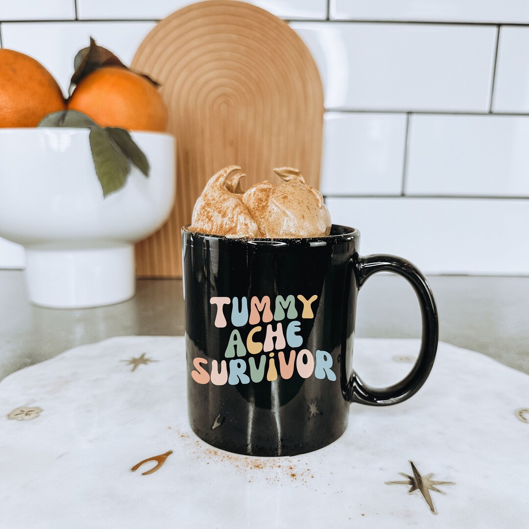 Tummy Ache Survivor Mug, IBS Mug, Funny Friend Gift, IBS Awareness ...