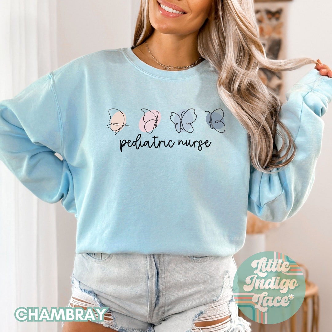 Minimal Peds Nurse Sweatshirt, Pediatrics Sweatshirt, Pediatric Nurse ...