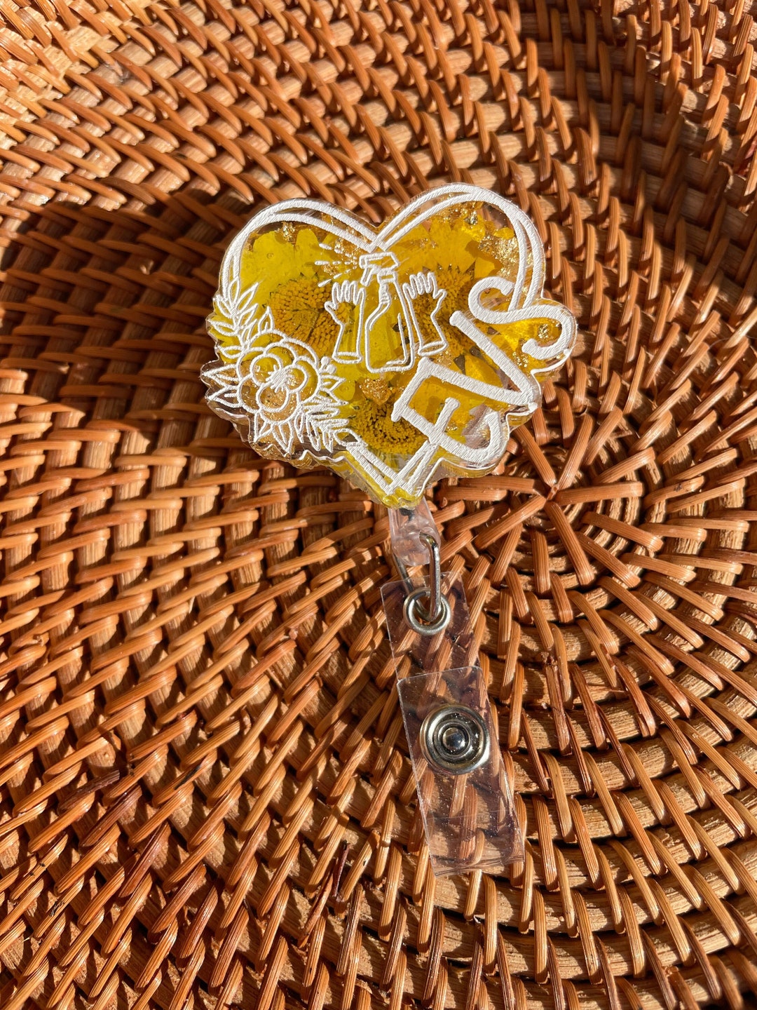 EVS Badge Reel, Gift for EVS, Environmental Services Badge Reel, EVS ...