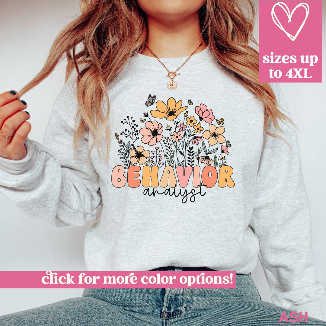 BCBA Sweatshirt for Behavior Analyst, Behavior Specialist Sweater ...