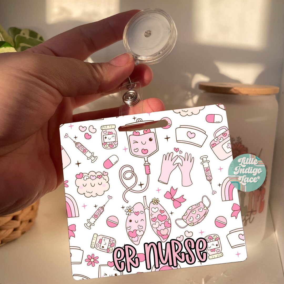 Valentines Heart Xray Badge Buddy Holder, Gift for Registered Nurse ...