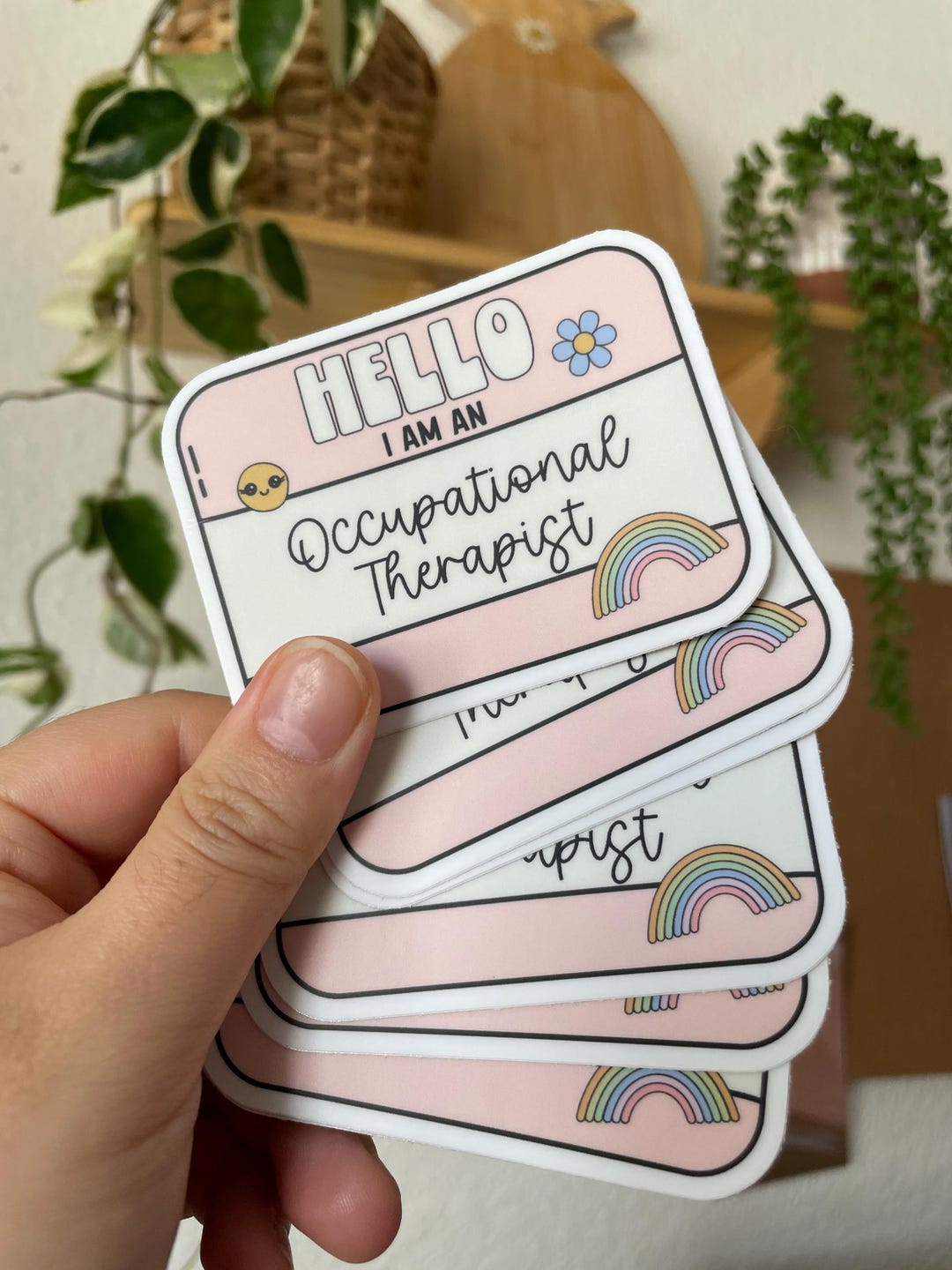 Hello I Am an Occupational Therapist Sticker, Occupational Therapy ...