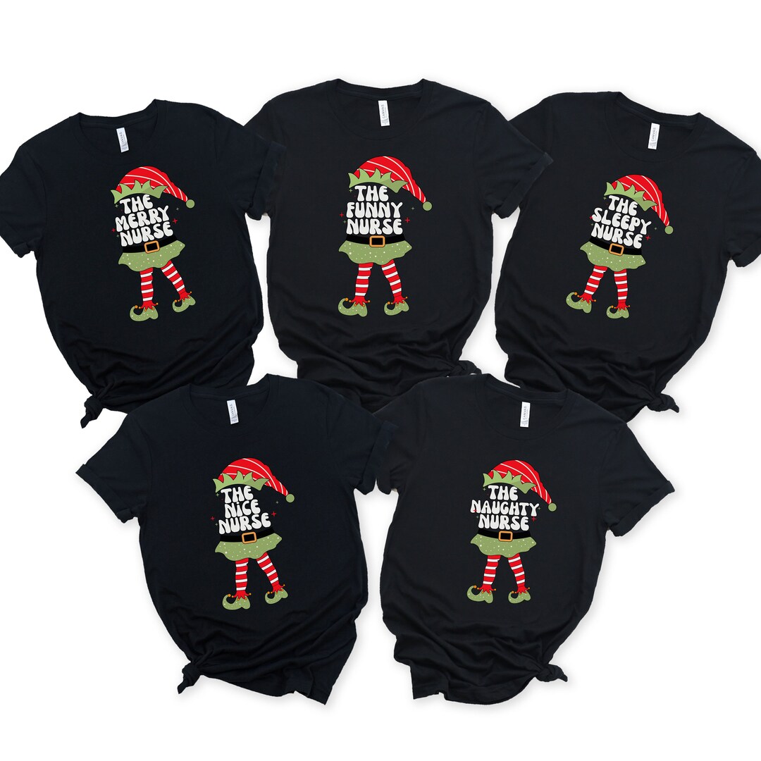 Elf Nurse Shirt, Christmas Work Shirt, ER Christmas Shirts, Picu ...