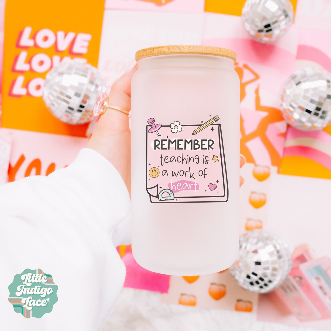 SLP Coffee Tumbler Teacher Been Can Glass Iced Coffee Cup Teacher ...