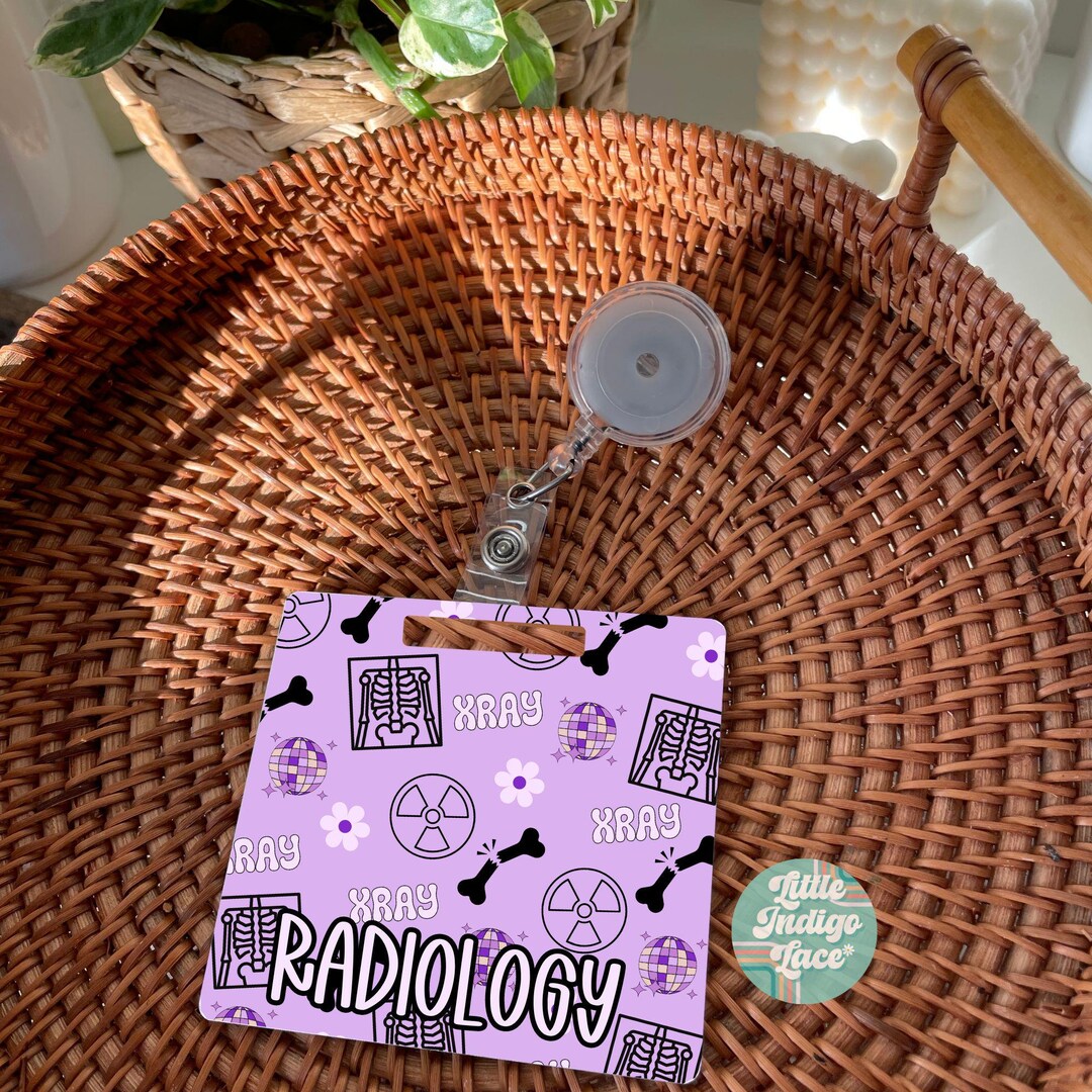 Xray Badge Buddy Gift for X-ray Technologist Badge Holder Radiology ...
