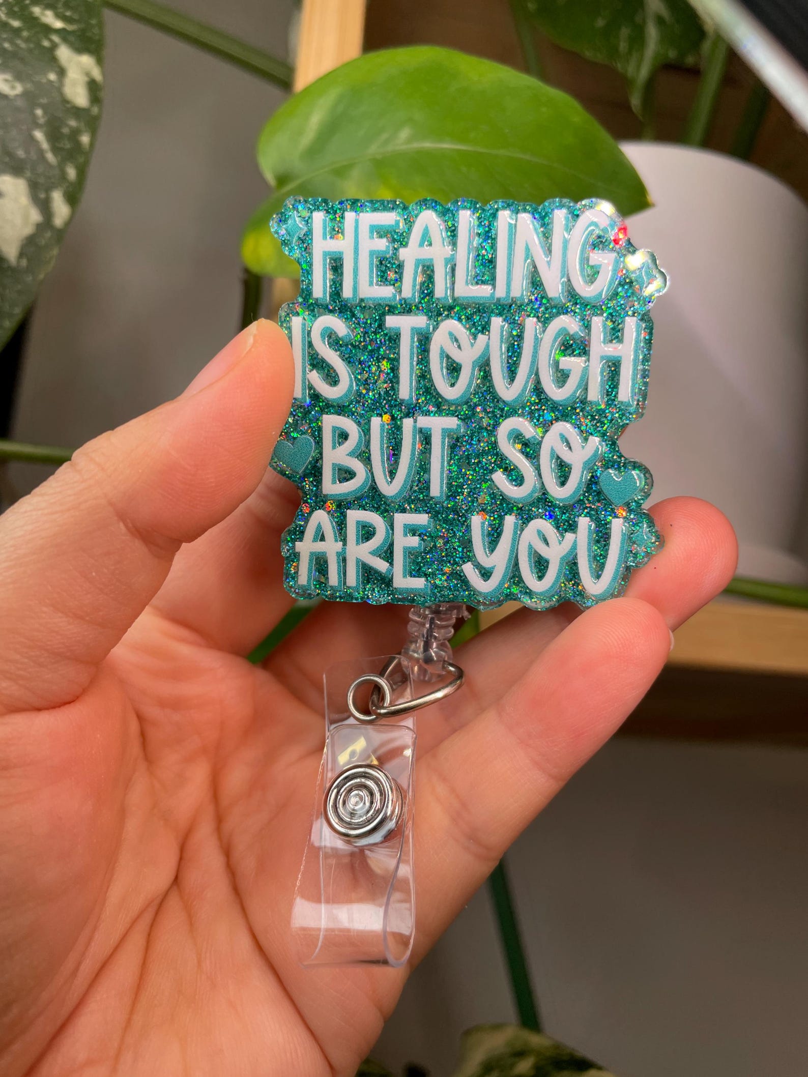 Mental Health Badge Reel, Psych Nurse Badge Reel, Healing is Tough but ...