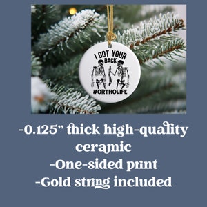 Ortho Christmas Ornament, Ortho Nurse Ornament, Orthopedic Surgeon Gift ...