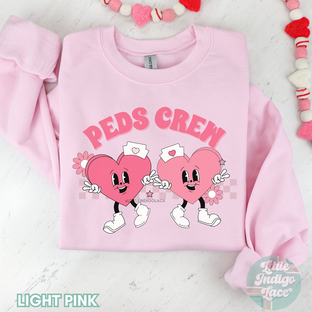 PEDS Valentines Sweatshirt, PEDS Crew Valentine Matching Sweaters ...