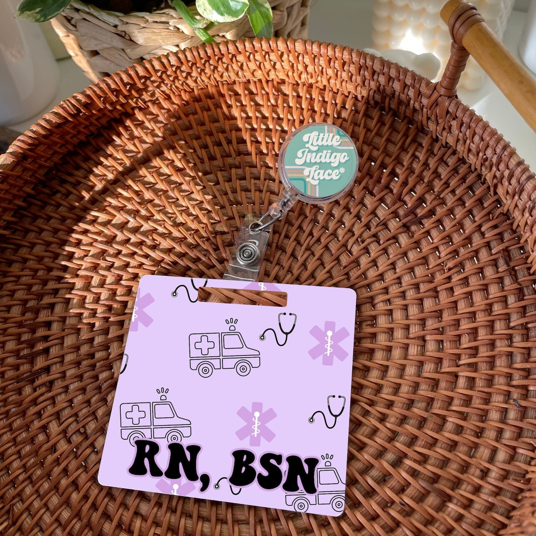 EMT Badge Buddy Holder, Gift for ER Nurse, Custom Emergency Nurse Badge ...