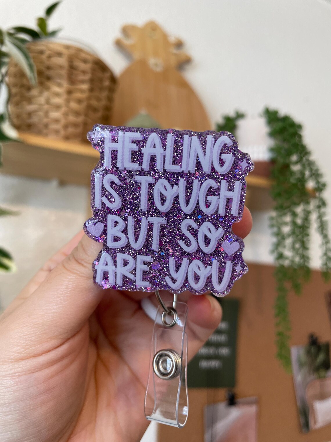 Mental Health Badge Reel, Psych Nurse Badge Reel, Healing is Tough but ...