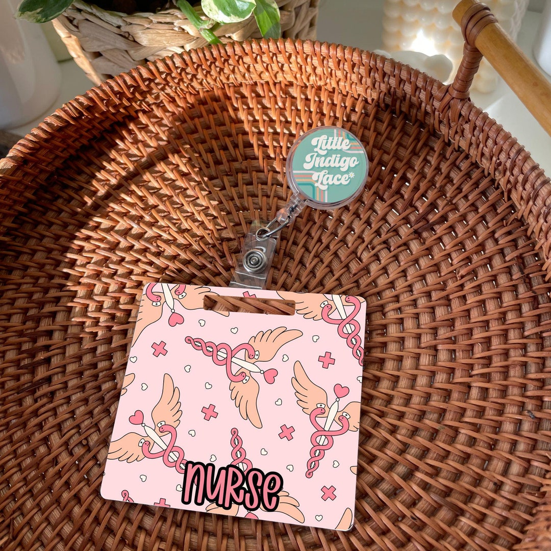Nurse Badge Buddy Holder, RN Badge Backer, Custom Nurse Badge Buddies ...