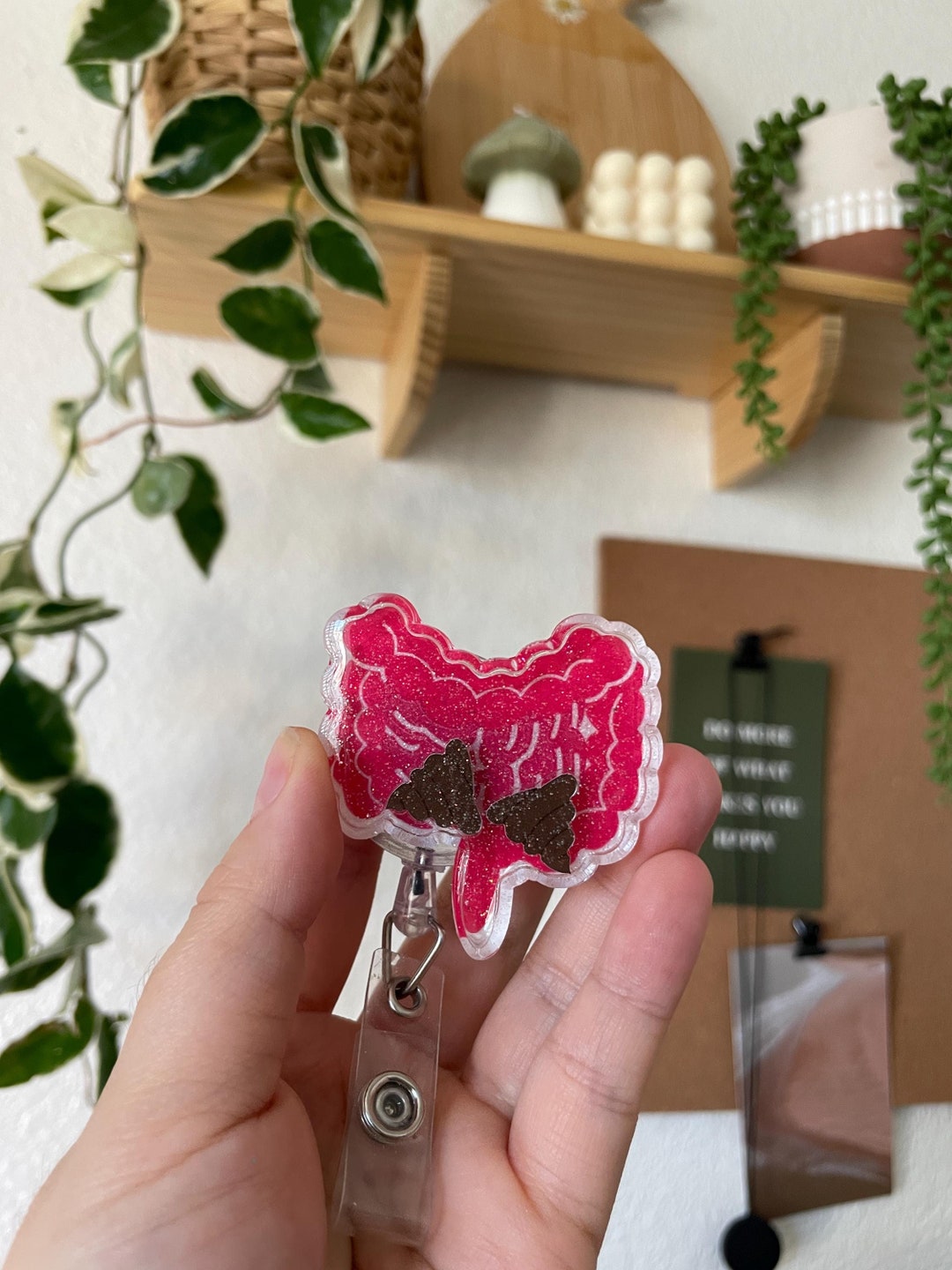 Colon Intestine Badge Reel, Gi Tract Shaker Badge Reel, Gastro Nurse ...