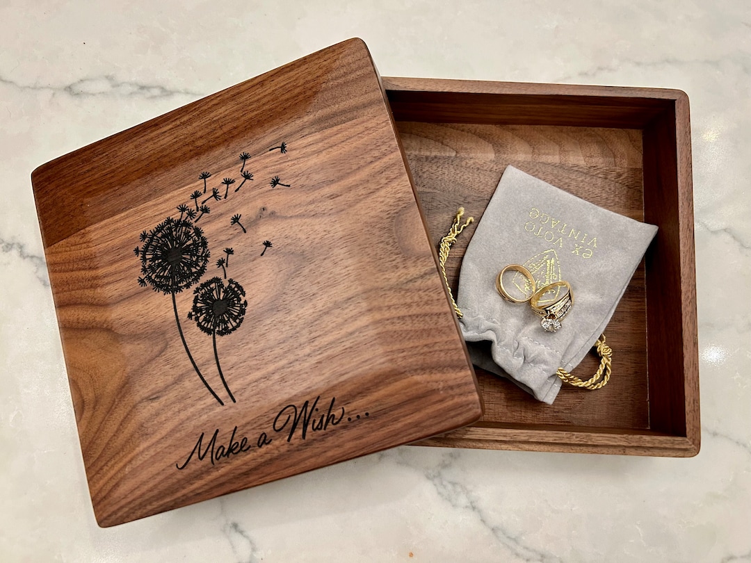 Make a Wish | Dandelion Keepsake Box - Etsy