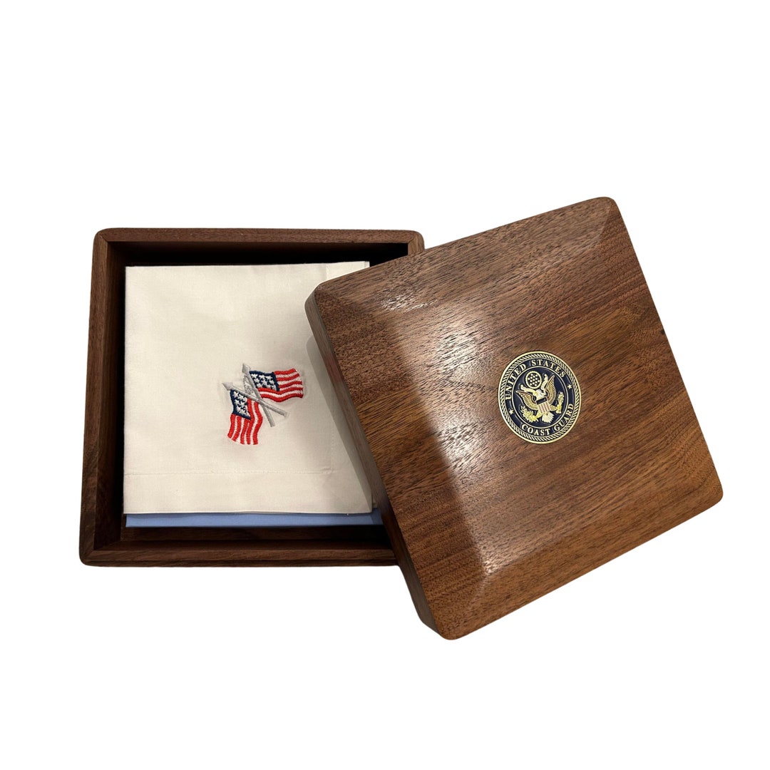 U.S. Coast Guard Keepsake Memory Box A Timeless Tribute for Military ...