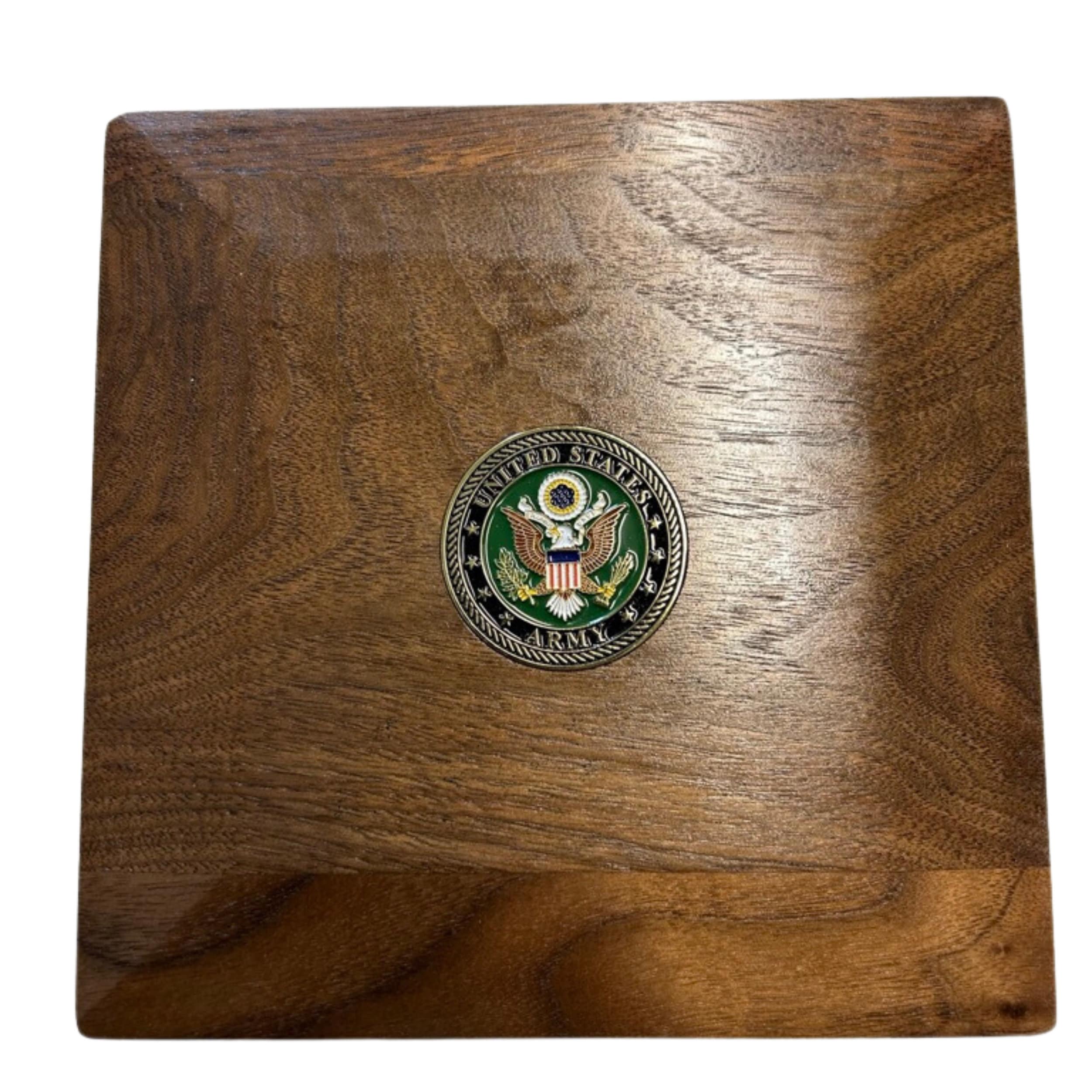US Army Keepsake Box & Coin – Military Graduation, Promotion or ...