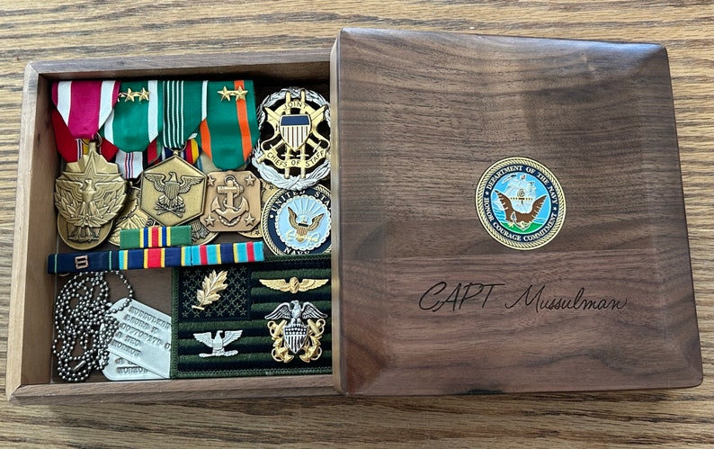 US Army Keepsake Box & Coin – Military Graduation, Promotion or ...