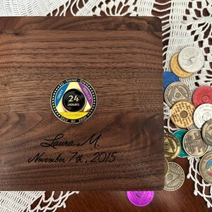 Sobriety Chip Box | Sobriety Gift | Sober Gift | Addiction Recovery ...