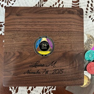 Sobriety Chip Box | Sobriety Gift | Sober Gift | Addiction Recovery ...