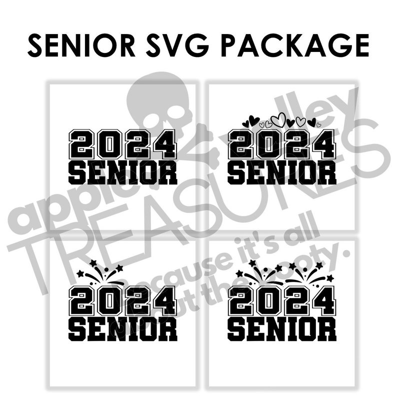 2024 Senior Package 4 Designs Graduation High School College ...