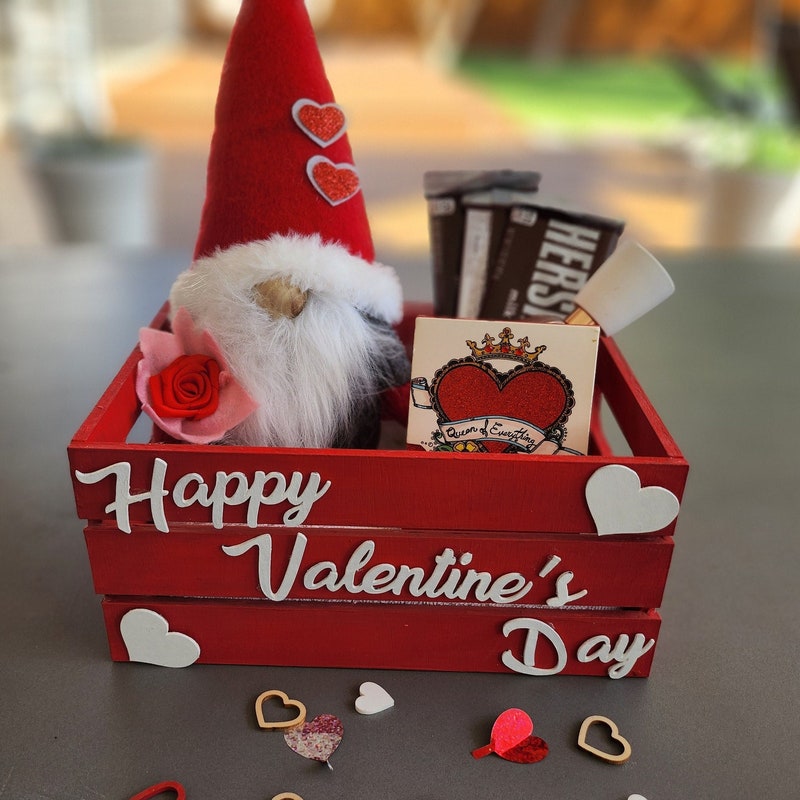 Red Valentine Crate - Etsy