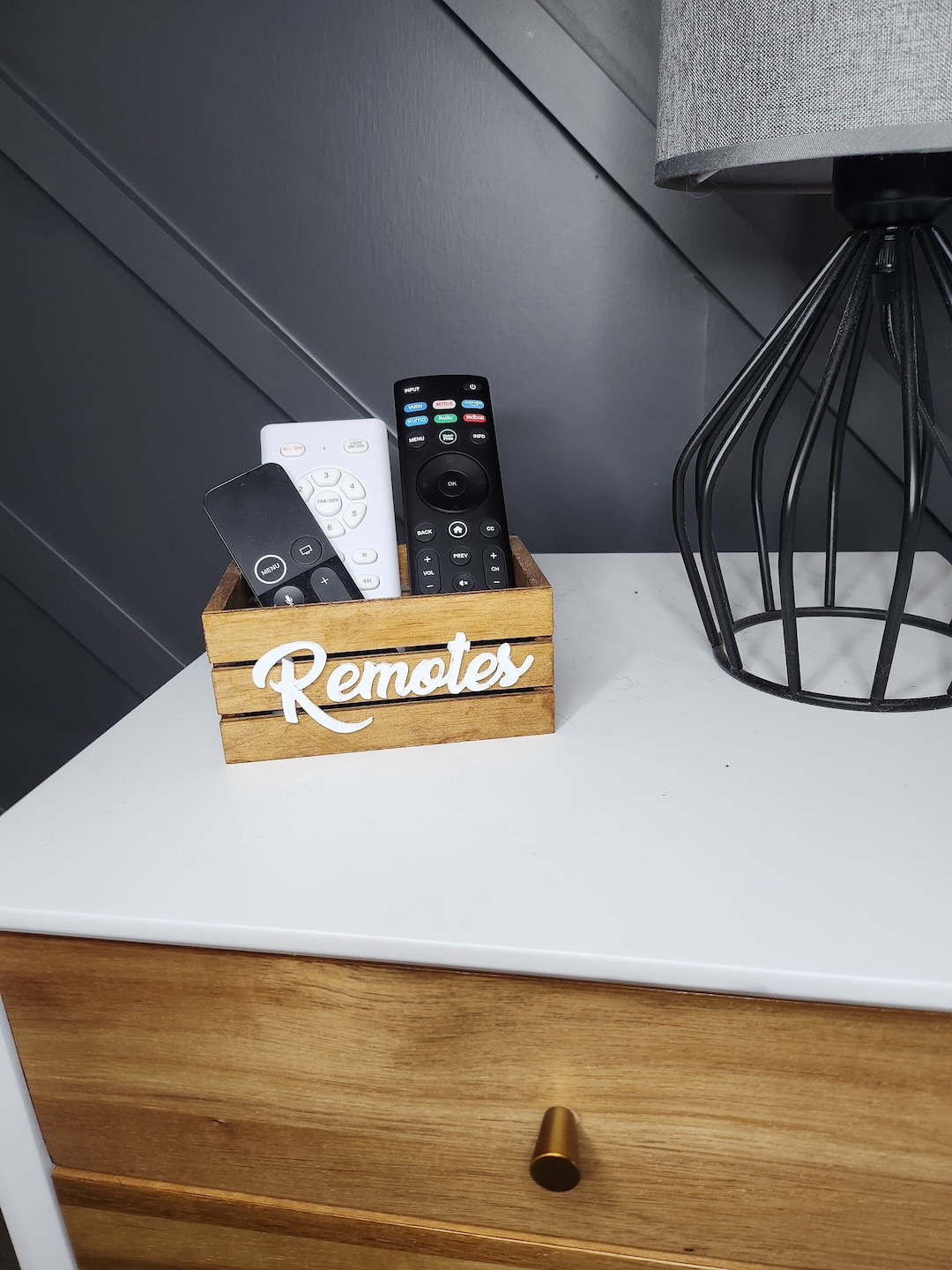 Small Wooden Remote Control Holder. Coffee Table Wood TV Remotes ...