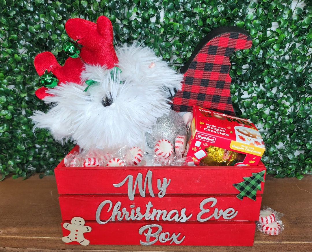 Personalized Kids Christmas Eve Box. Child Gift for Christmas. Wooden ...