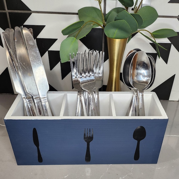 Silverware Caddy - Etsy